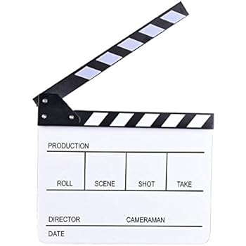 E-Image Professional White Big Clapper Board with White: Amazon.in ...
