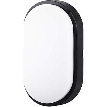 Modern Black Outdoor Garden Security Bulkhead Wall Light IP44 Rated ...