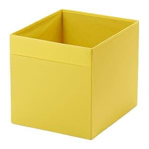 DRÖNA Box, Yellow, Storage box, Size 33x38x33 cm.: Amazon.co.uk: Office ...