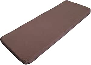 KMH®, Small Bench Cushion W94xD35xH4.5cm brown 100% cotton (#105039 ...