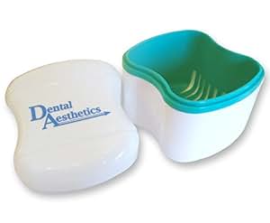 Denture Bath - Storage Container for Soaking Dentures, Retainers ...