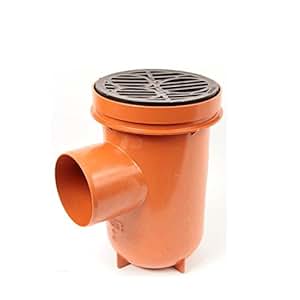 POLYPIPE UG425 110mm Underground Drainage Bottle Gully Including ...
