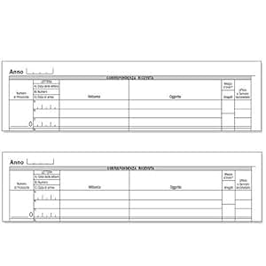 Registro protocollo corrispondenza ricevuta 96 pagine: Amazon.it ...