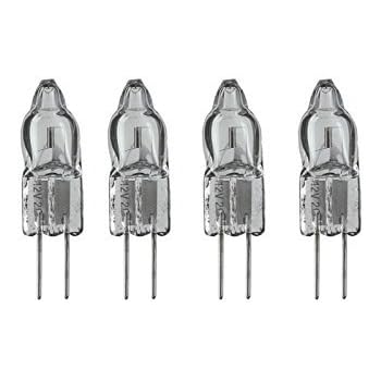 Philips Halogen Lightbulb 20w G4 Low Voltage Capsule 1 Year 4 Pack ...