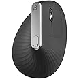 Logitech MX Vertical Wireless Mouse – Advanced Ergonomic Design Reduces ...