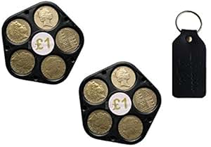 £1 One Pound Coin Holder Organiser Pentagon Shape Gadget Holds 5 Coins ...