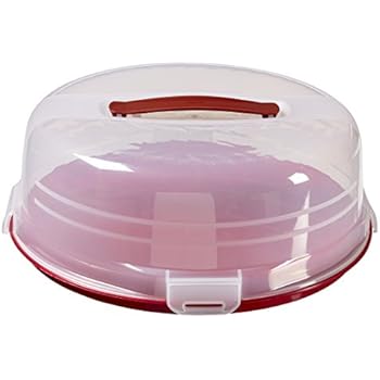 Lock & Lock Square Cake Box - Clear/Blue, 12.6 L: Amazon.co.uk: Kitchen ...