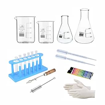 Bello Basic Lab Experimental kit of Beakers, Conical, Test tubes ...
