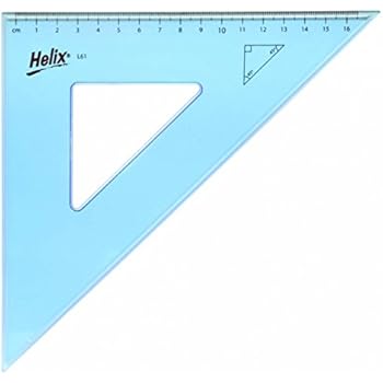 Helix L61040 26cm 45 Degree Set Square: Amazon.co.uk: Welcome