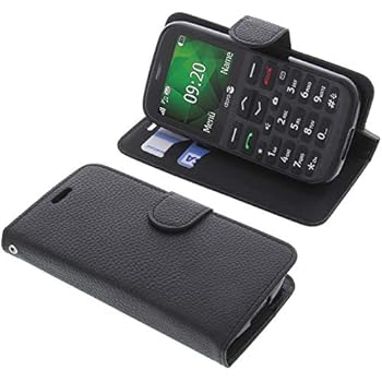 Cover for Doro 1370 flip-style mobile phone case black: Amazon.co.uk ...