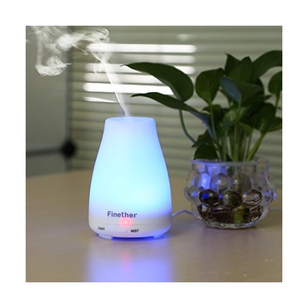Mini Ultraschall Luftbefeuchter Duftzerstäuber Duft/Aroma Diffuser mit 7 LED Farbwechsel ...