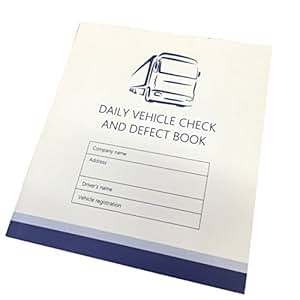 Daily Check Driver Defect Book HGV Truck Van 50 Page Defect fault ...