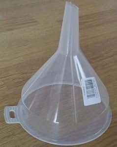 14cm Clear Plastic Funnel: Amazon.co.uk: Kitchen & Home
