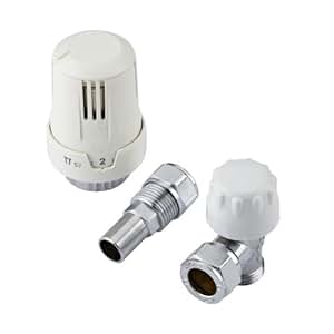 ECA White Liquid Filled Thermostatic Radiator Valve: Amazon.co.uk ...