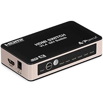 Portta HDMI Switch Switcher 5 Port 1 Out 5x1 Premium: Amazon.de: Elektronik