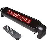 12V RED LED CAR MOVING MESSAGE SCROLLING DISPLAY SIGN REMOTE CONTROL UK ...