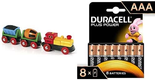 BRIO World - Battery Operated Action Train, Multicolored and Duracell ...