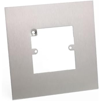 G&H 809SS Brushed Steel Finger Plate Surround 152mm x 152mm for Single ...