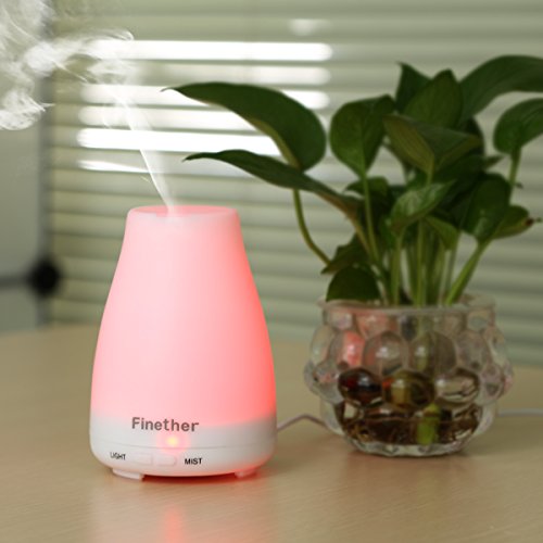 Mini Ultraschall Luftbefeuchter Duftzerstäuber Duft/Aroma Diffuser mit 7 LED Farbwechsel ...
