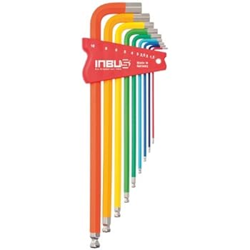 INBUS® 70075 Inbusschlüssel Set 2K T-Griff 4mm | Made in Germany ...