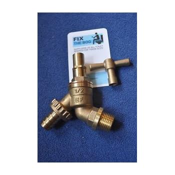 Lockshield 1/2" Hose Union Bib Tap Outside Garden Tap secure against ...