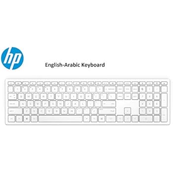 HP Pavilion 600 White Slim 2.4 GHz USB Wireless Keyboard: Amazon.co.uk ...