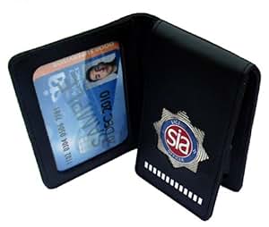 SIA Licence Holder/ID Wallet wih Security Badge: Amazon.co.uk: Office ...