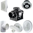 Manrose PROCFTSLKCLED MF100T Professional Shower Extractor Fan/Light ...