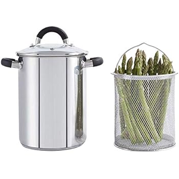 Premier Housewares Asparagus Steamer, Silver, 2.5 Litre: Amazon.co.uk ...