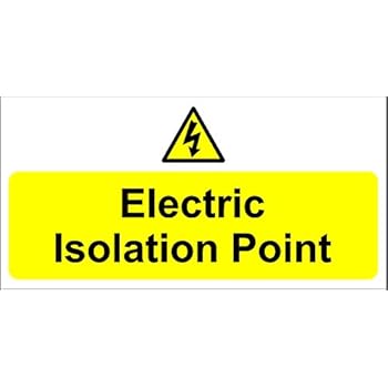 EMERGENCY ELECTRIC MAINS SHUT OFF SWITCH sign - Self adhesive sticker ...