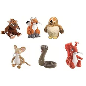 7" Plush Gruffalo, Mouse, Squirrel, Snake, Owl and Fox Set: Amazon.co ...