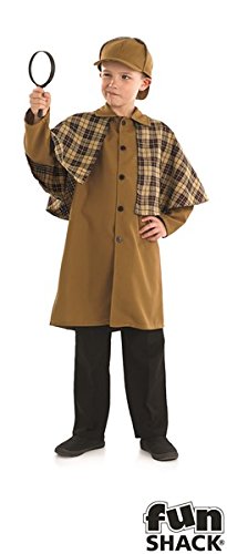 Buy Medium Child Boys Kids Victorian Detective Costume For Edwardian ...