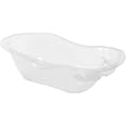 simpa 50L 50 Litre Large Clear Transparent Plastic Baby Bath Tub with ...