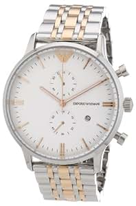 Emporio Armani Herren-Armbanduhr XL Chronograph Quarz Edelstahl ...