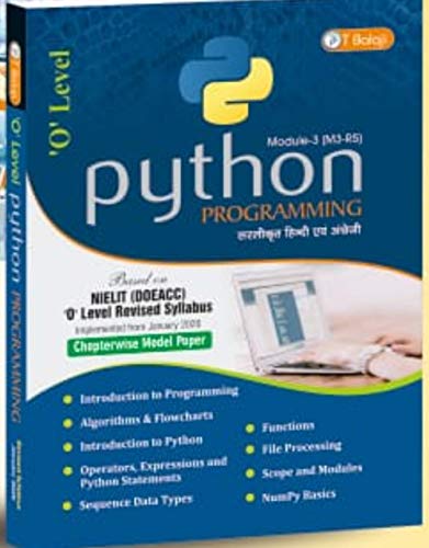 Buy PYTHON PROGRAMMING O LEVEL MODULE M3(M3-R5) BILINGUAL BOOK (ENGLISH ...