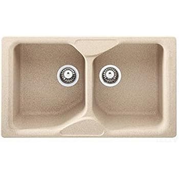 FRANKE Lavello cucina Fragranite Calypso cm 86 2 vasche avena: Amazon ...