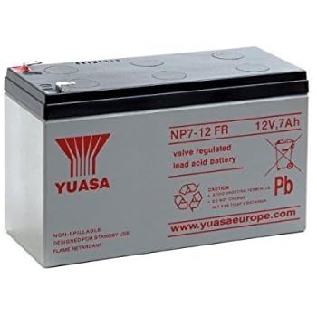NP7-12 12v 7Ah 20HR Yuasa Lead Acid Rechargeable Battery NP6-12 by Yuasa: Amazon.it: Elettronica