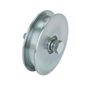 Laufrolle Ø100 mm U-Nut mit 2 Lagern, Bodenlaufrolle: Amazon.de: Baumarkt