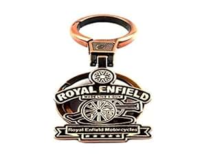 AutoStark COP-10- Metal Keychain for Royal Enfield Classic 350 (Copper ...