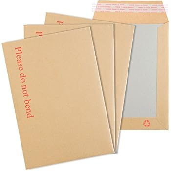 Pack of 100 - C4 / A4 - Board Backed Envelopes - Please do not bend ...