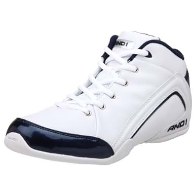 AND1 Men's Redemption Mid White/Navy Trainer D190 MWDS 6 UK: Amazon.co ...