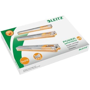 Leitz Heavy Duty Stapler, 80 Sheet Capacity, Ergonomic Metal Body ...