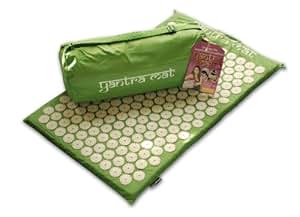 Yantra Mat Acupressure Mat with Carry Bag - Green: Amazon.co.uk: Health ...