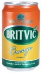 Britvic Orange Juice Can 330 ml (Pack of 24): Amazon.co.uk: Grocery
