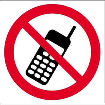 Safety Sign - No Mobile Phones Symbol: Amazon.co.uk: Kitchen & Home