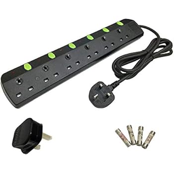Belkin E-Series 6 Way/ 6 Plug SurgeStrip Surge Protected Extension Lead ...