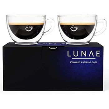 Nespresso View Collection: Set of 2 espresso glass cups and saucers (80 ...
