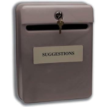 Helix Suggestion and Internal Post Box - Grey: Amazon.co.uk: Office ...