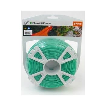 Genuine Stihl Strimmer Line 2.0mm / .080" x 123m /400' Round Green Wire ...