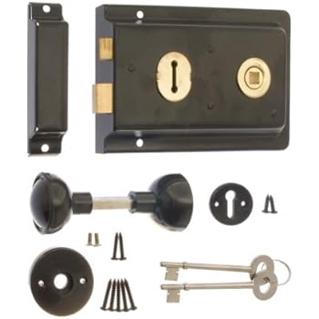 Brass Surface Mounted Rim Lock 152 x 100mm: Amazon.co.uk: DIY & Tools